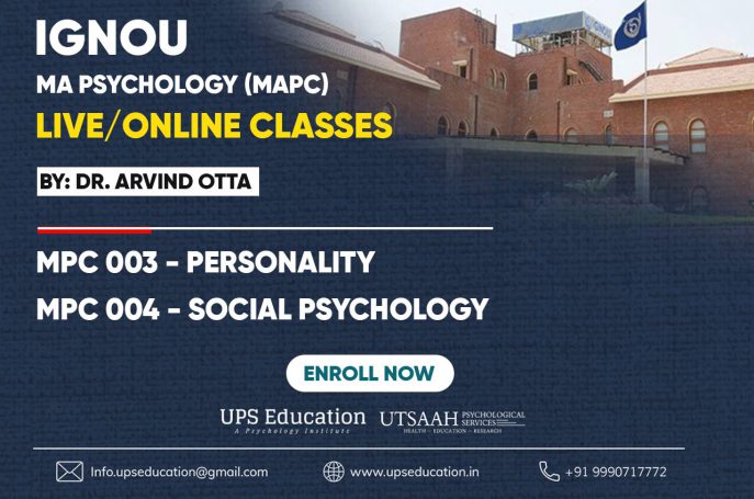 IGNOU MA Psychology Live Classes for Personality (MPC003) and Social ...