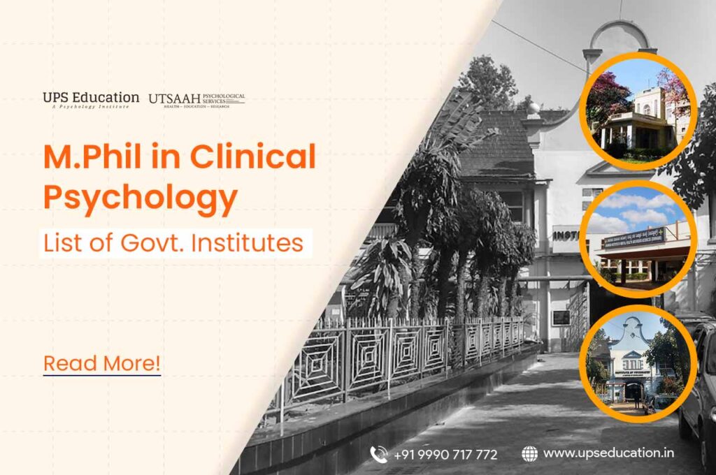 List of Government Institutes for MPhil Clinical Psychology - ePsychology